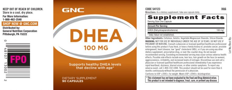 GNC DHEA 100 MG